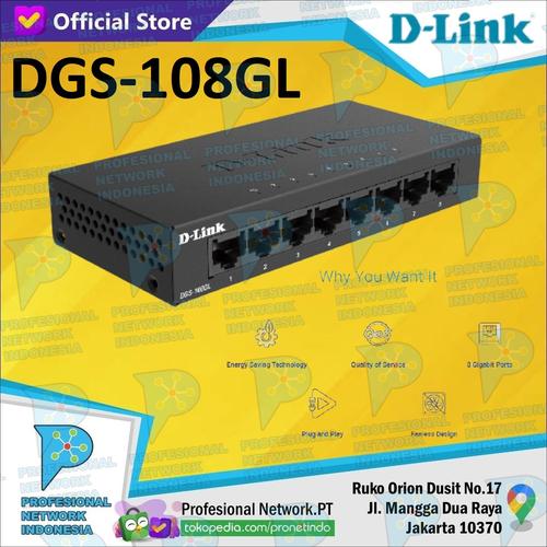 Jual D-Link DGS-108GL 8 Port Gigabit Metal Case Unmanaged Switch DGS ...