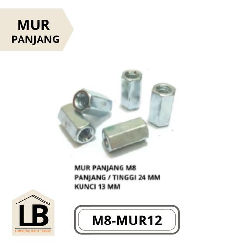 Jual MUR PANJANG M8 - MUR TINGGI - MUR SAMBUNG - MUR 12 PANJANG - LONG ...