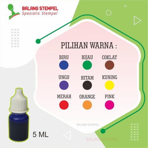 Jual Tinta Stempel Flash Warna Otomatis Stampel Cap Ink Flash Balang ...