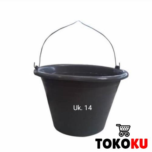 Jual EMBER COR HITAM 14 ANTI PECAH/EMBER BANGUNAN/EMBER PLASTIK KARET ...