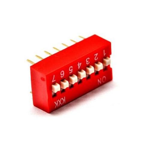 Jual DS 7 Dip Switch 2.54mm 7P 7 Pole Saklar DIL 7 channel - Kota Medan ...
