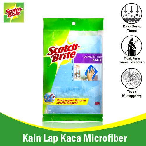 Jual LAP KACA MICROFIBER 30x30cm ID-81 3M / KAIN LAP KACA SCOTCH-BRITE ...