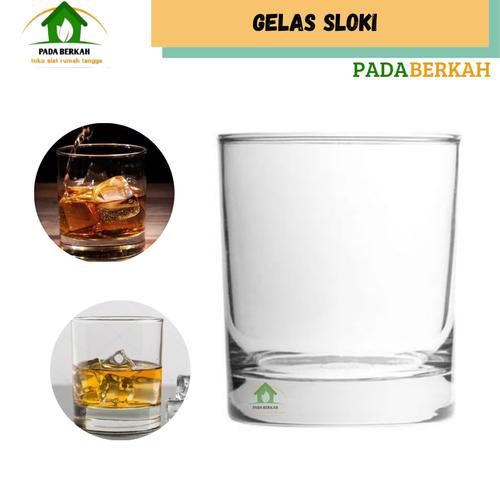 Jual Gelas Sloki Kaca Kecil Gelas Beling Mini Set 6 Pcs Gelas Wine ...