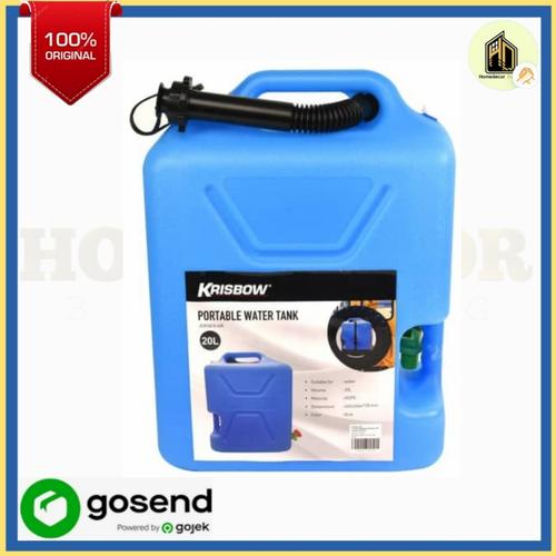 Jual Krisbow Jerigen Air Minum Plastik 20 Ltr - Biru / water tank ...