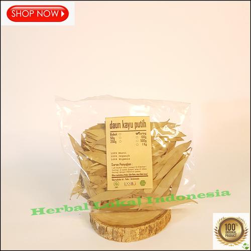 Jual DAUN KAYU PUTIH KERING 500 GRAM - Melaleuca Leucadendra - MURNI ...