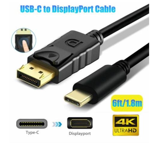 Jual Type-c to Displayport cable NB 1.8 meter 4k-Usb-c display port dp ...