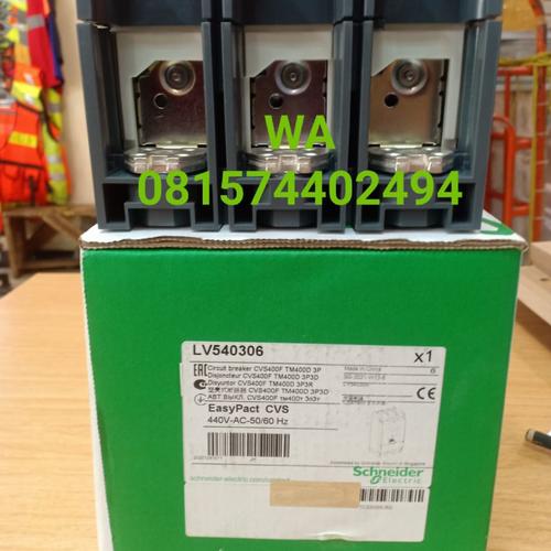 Jual SCHNEIDER BREAKER MCCB CVS400F 400A 3P LV540306 TM400D 36KA ...