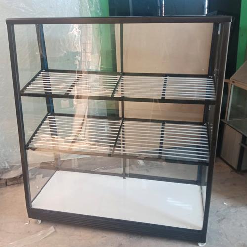 Jual Etalase Roti Alumunium (2/3 Rak) GRATIS ONGKIR - silver, 1m ...