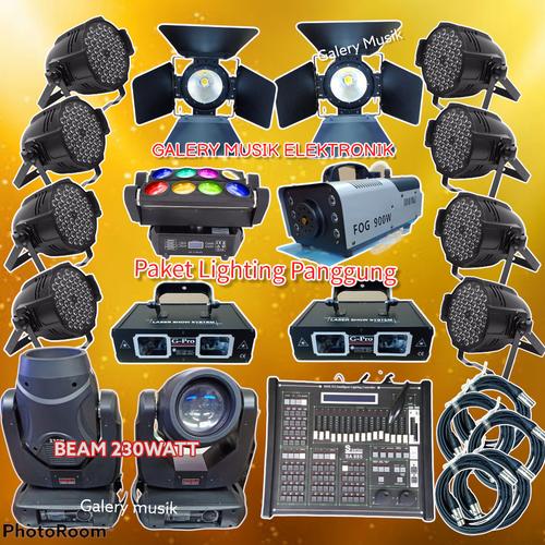 Jual PAKET LAMPU PANGGUNG PROFESSIONAL LIGHTING CAFE,DJ,DISCO,GEREJA ...