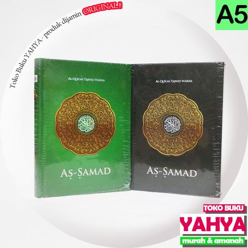 Jual AL QURAN AS SAMAD A5 MUSHAF TAJWID WARNA NON TERJEMAH UKURAN KECIL A5 - HIJAU+NAMA - Kota ...