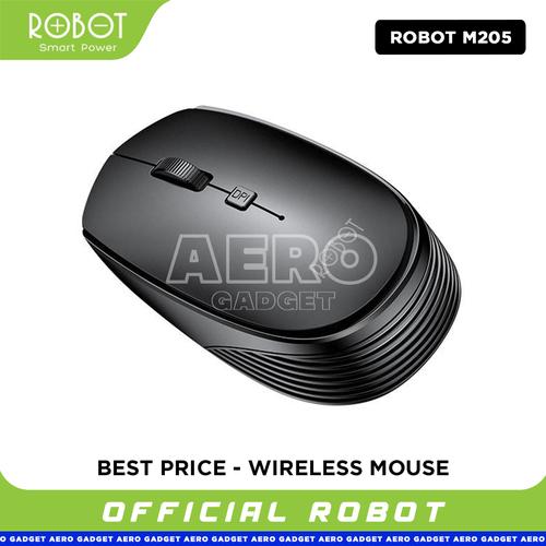 Promo ROBOT Mouse Wireless M205 Optical 2.4Ghz 16000DPI Original (New M200) - Hitam - Jakarta ...