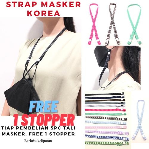 Jual Tali Masker Kalung Gantungan Leher Tambahan Stopper Pengait Kait ...