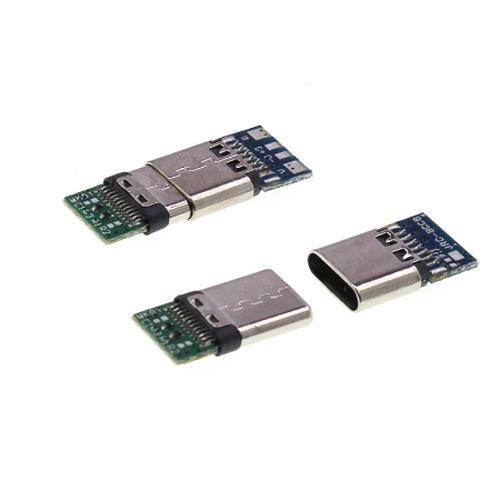 Jual MALE atau FEMALE tipe C type USB connector socket adapter jack ...