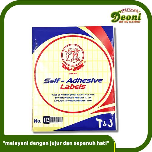 Jual TJ Label Self Adhesive no. 112 8x20mm 10 Lembar / Pack - Kota ...