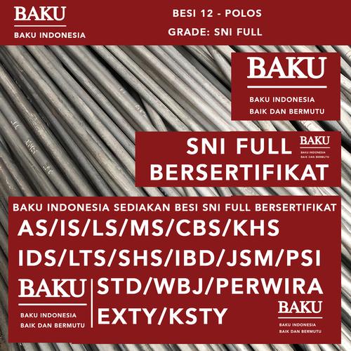 Jual Besi 12 Polos SNI Full / Besi 12 Full SNI / Besi Beton 12 Full SNI ...