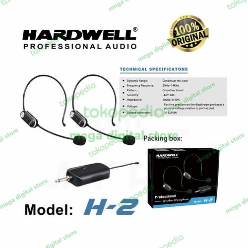 Jual MIC WIRELESS HARDWELL H2/h2 HANDSET /BANDO MICROPHONE(ORIGINAL ...