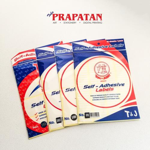 Jual Label Tom & Jerry Sticker-Self Adhesive Label T&J Labels isi 10 ...