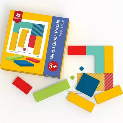 Jual Pinwheel Wood Block Puzzle inteligent tangram maian anak - Jakarta ...