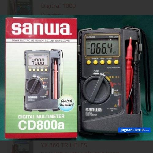 Jual Sanwa Digital Multitester / Multimeter CD800a / Avometer CD 800 a ...