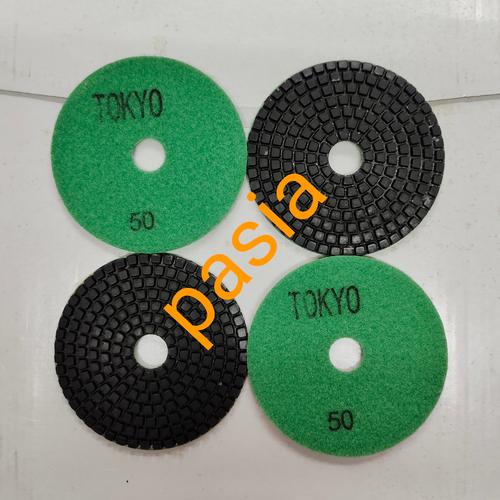Jual Polishing Diamond Pad 4" inch Grit 50 TOKYO KOSOKU poles marmer ...