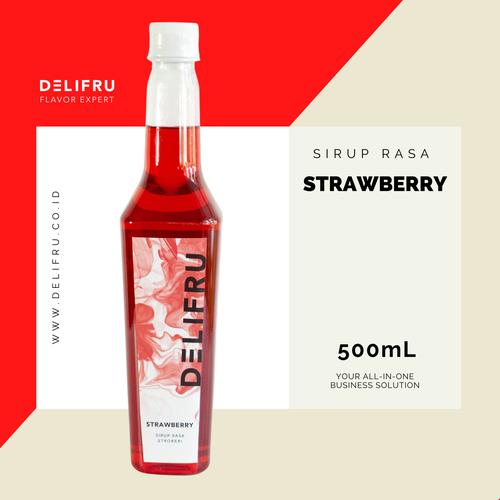 Jual Delifru Syrup Strawberry - Sirup Strawberry 500 ml - - Delifru ...