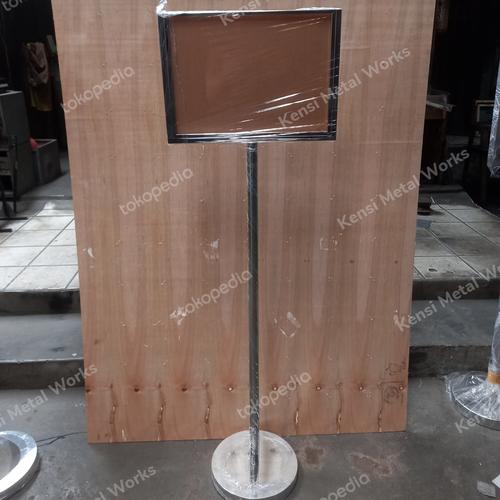 Jual SignStand Stainless Signage Standing Sign Frame display A3 Poster ...