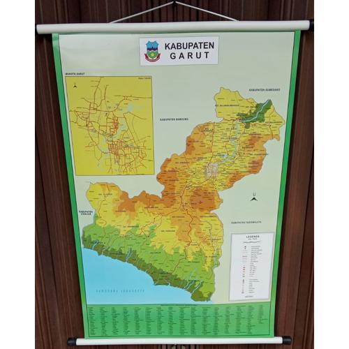 Jual Peta Kabupaten Garut peta dinding - Jakarta Barat - depomaps store ...