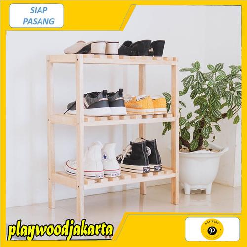 Jual Rak Sandal Sepatu Kayu Susun Serbaguna Minimalis - Jakarta Selatan ...