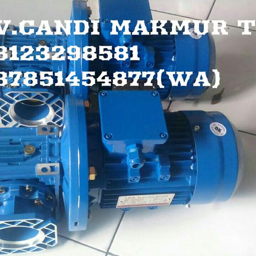 Jual worm gear nmrv 040 ratio 15 c/w motor 0,18 kw - 4 pole phase - Kab ...