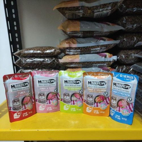 Jual markotop markotops makanan basah kucing dewasa pouch sachet 85gr ...
