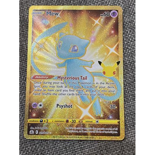 Jual Kartu Pokemon Card 25th Celebrations Mew Gold - Jakarta Selatan ...