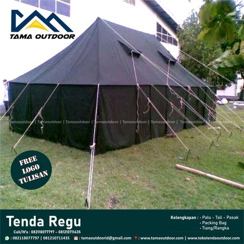 Jual Tenda Regu Komando 5M x 7M - Camping Perkemahan Pramuka TNI - 1Set ...