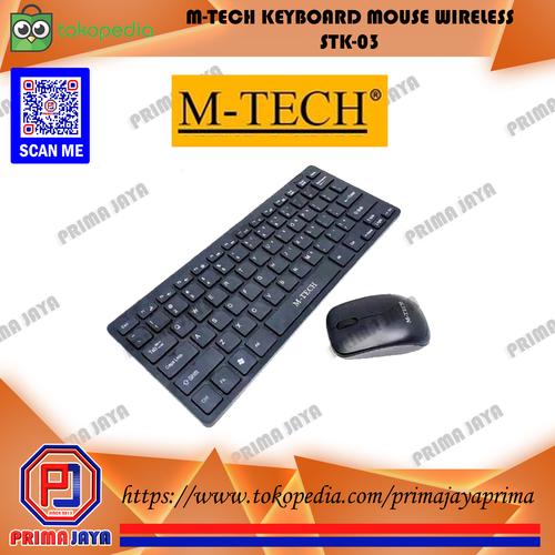 Jual M-TECH STK-03 KEYBOARD MOUSE COMBO WIRELESS USB MTECH - M TECH ...