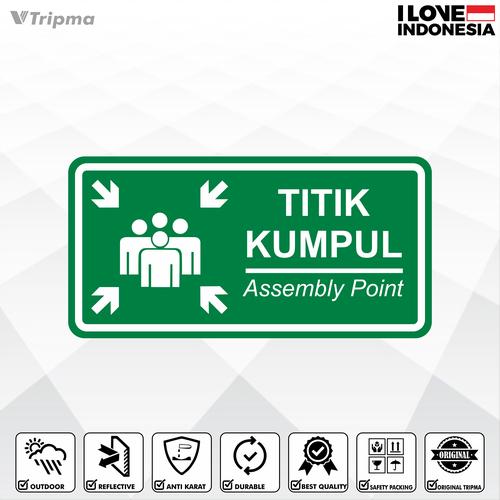 Jual Rambu Titik Kumpul Assembly Point 50cm x 25cm - Plat ACP ...