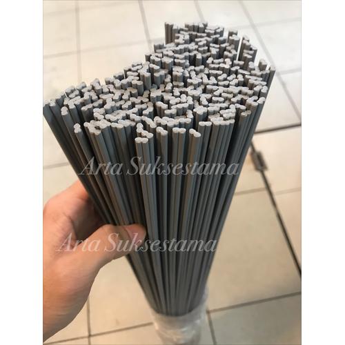 Jual kawat las pvc double ecer satuan / pvc welding rod dobel abu-abu ...