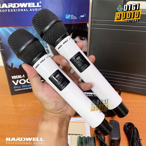 Jual Wireless Microphone Vocal HARDWELL VOCAL 1 - 2 Channel Mic - Putih ...