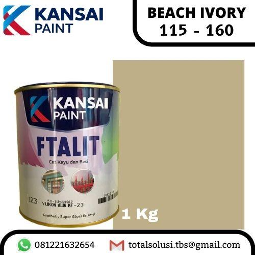 Jual Cat Besi dan Kayu FTALIT Gloss ukuran 1KG Beach Ivory - 160 - Kota ...