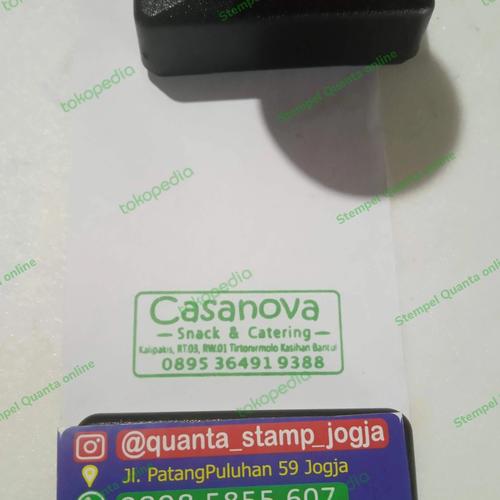 Jual Stempel CUSTOM Persegi Panjang (panjang 4 cm) - Kota Yogyakarta ...