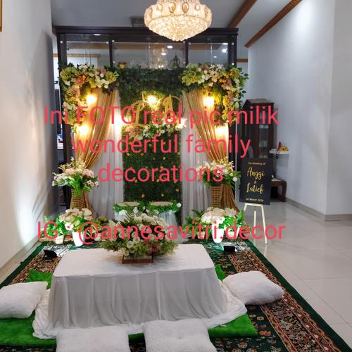 Jual backdrop akad nikah PREMIUM 2.2meter + meja akad lesehan - Jakarta ...