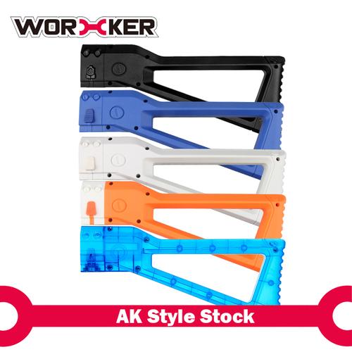 Jual WORKER Mod Nerf AK Style Shoulder Stock/Popor - Putih - Jakarta ...