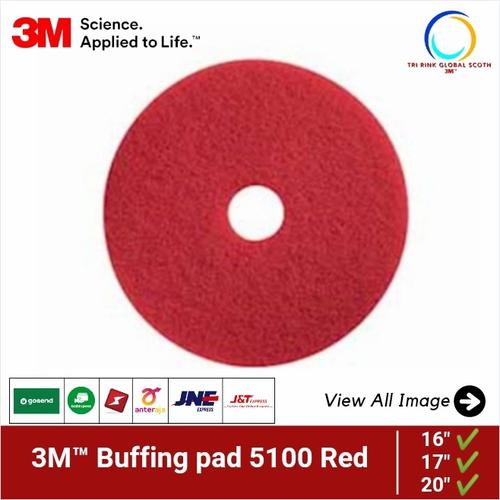 Jual Poles Lantai 3M Buffing Polish Pad Merah 5100 Series - 16 in - Kab ...