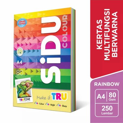 Jual SIDU Multi Purpose Colour Paper A4 80gsm 250 Lembar / HVS A4 Colour - Jakarta Barat ...