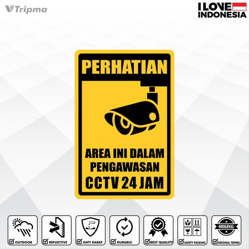 Jual Rambu Pengawasan CCTV 30cm x 20cm - Plat ACP 3mm - Reflective ...