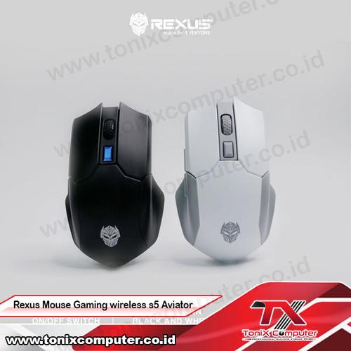 Jual Rexus Mouse Gaming wireless s5 Aviator 6D 2000 DPI - Black ...