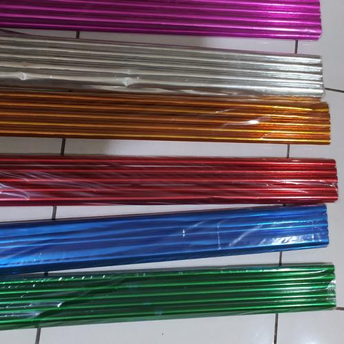 Jual Kertas mas / marmer/metalixing 1 pak isi 10 lembar digulung satuan ...