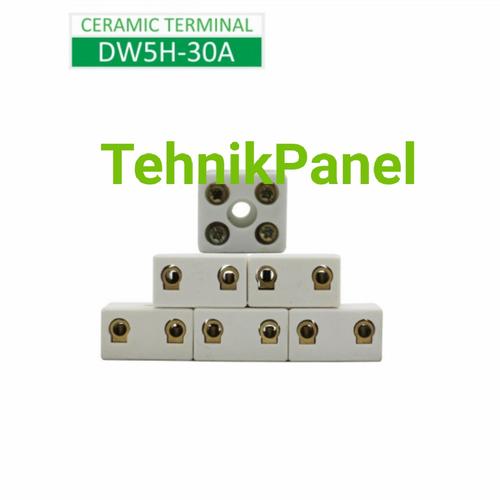 Jual TERMINAL BLOCK KERAMIK 5 HOLE 30A / 2W5H-30A 2P 30A - Jakarta ...