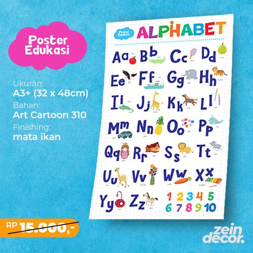 Jual POSTER EDUKASI ANAK ALPHABET | POSTER ALFABET - Kab. Bogor ...