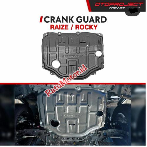 Jual CRANK GUARD RAIZE / ROCKY - Pelindung Bawah Mesin Titanium Abu ...