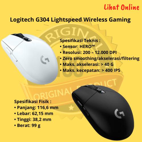Jual Logitech G304 G-304 G 304 Wireless Gaming Mouse - Putih G304 ...
