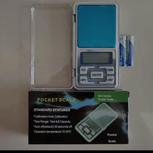 Jual timbangan emas digital mini pocket scale 500 gram 0,01 g MH -500 ...